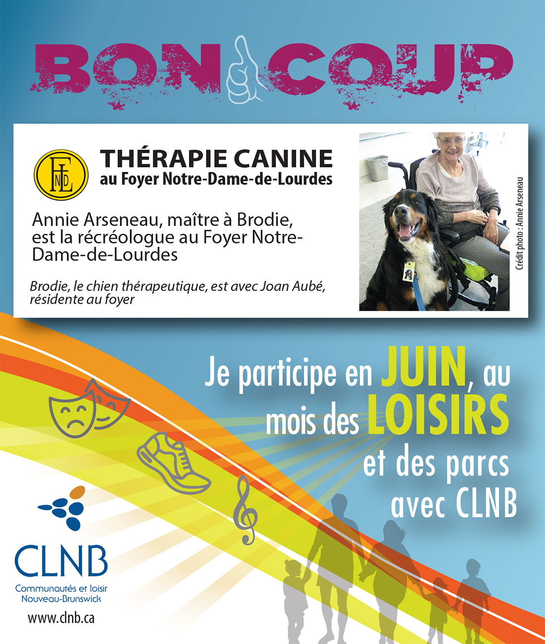 Vos bons coups! Semaine #2 – Communautés et loisirs Nouveau-Brunswick